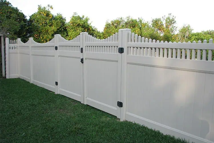 White Privacy Fence Slats